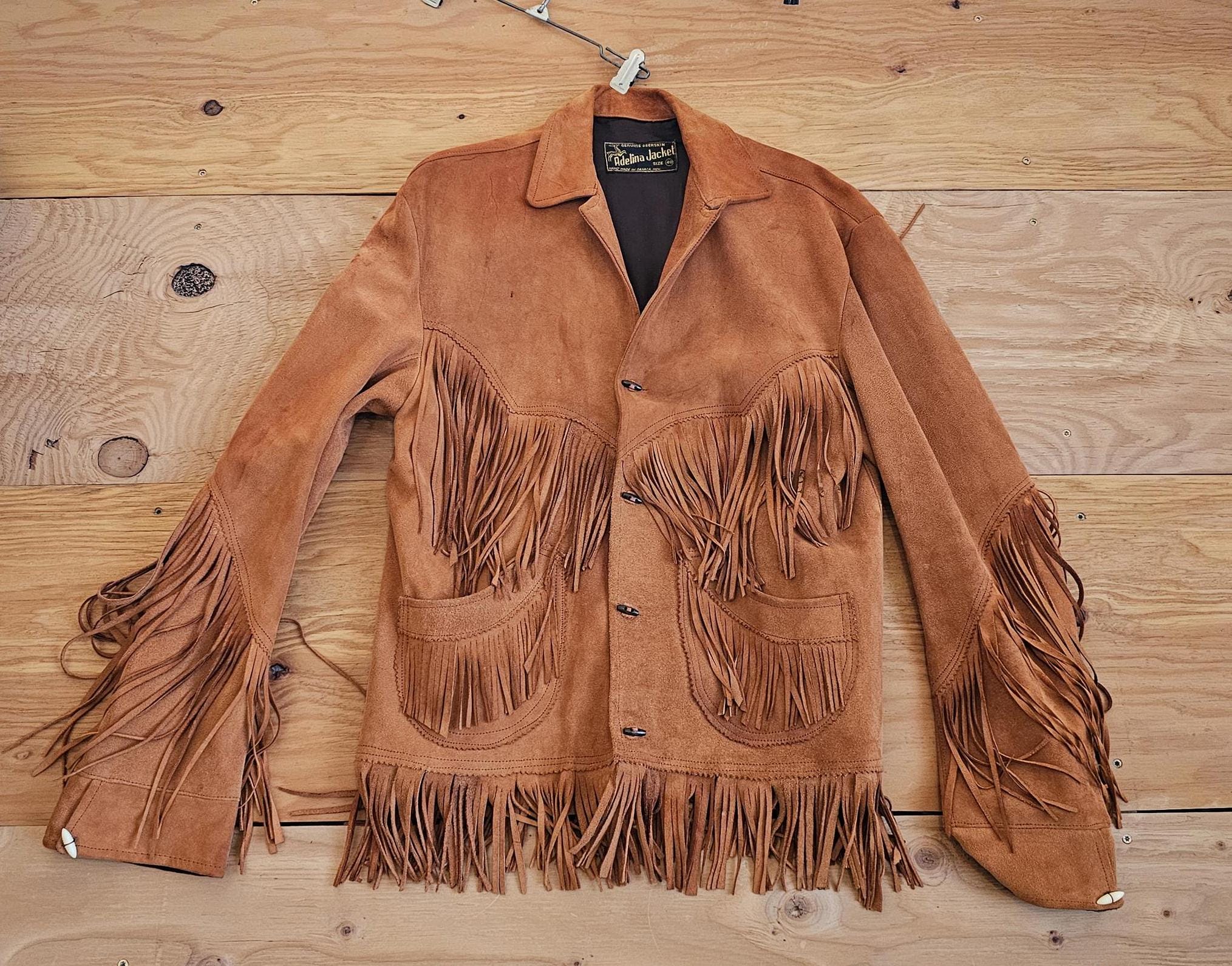 Vintage Deerskin Jacket - Etsy Vintage Deerskin Jacket - Etsy