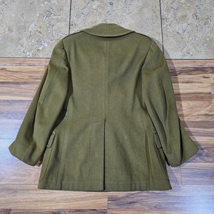 Vintage WW2 US Army Military Doeskin Wool Officer’s Overcoat Coat ...