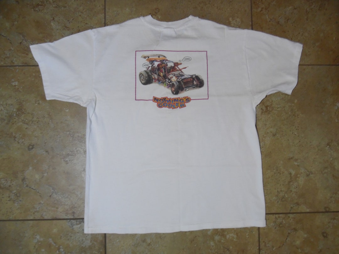 VTG Thirst Buster Lizard Cartoon Dune Buggy White T-shirt USA Made XL ...
