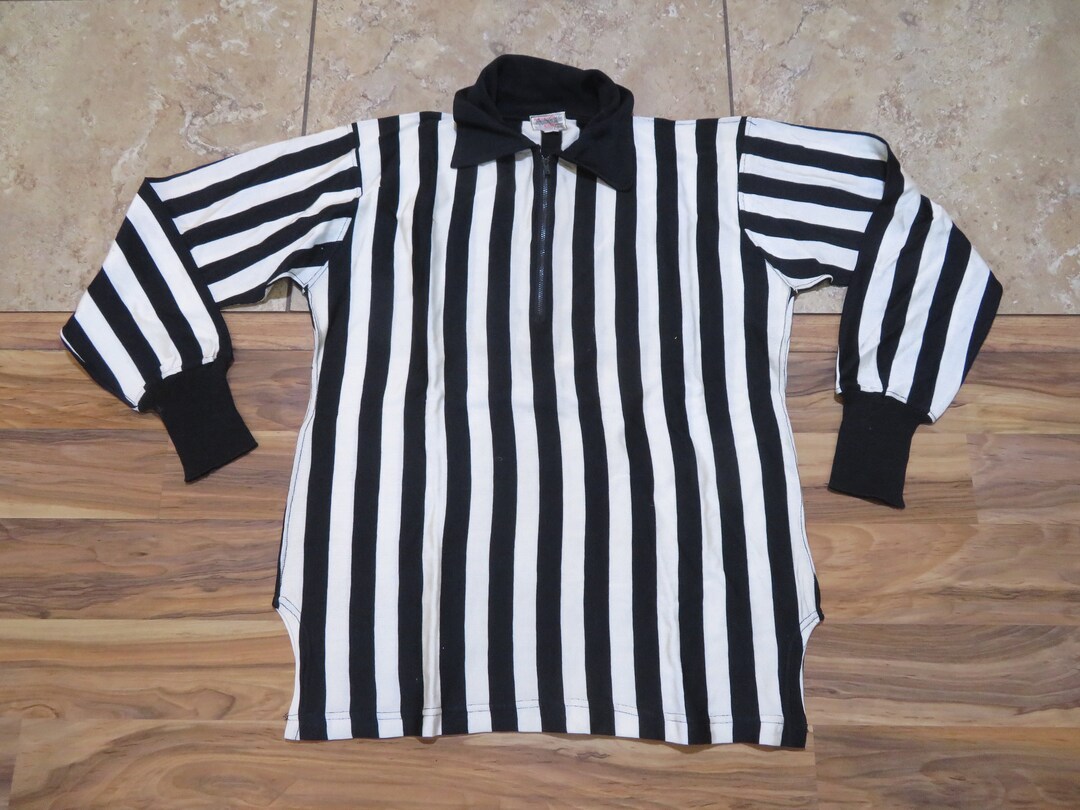 Vintage 1940s/50s Sand Knit Referee Style Striped Durene Jersey Type ...