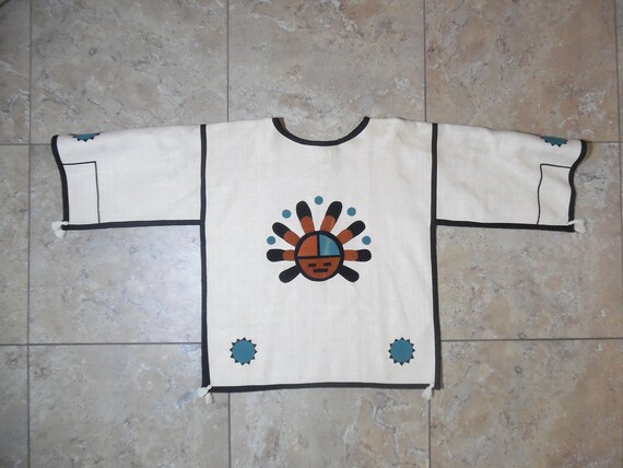 VTG Native American Tunic Shirt Sun Kachina Style | Etsy