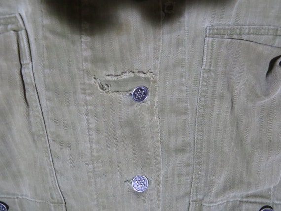 Vintage HBT Military EBT 13 Star Buttons Field Shirt … - Gem