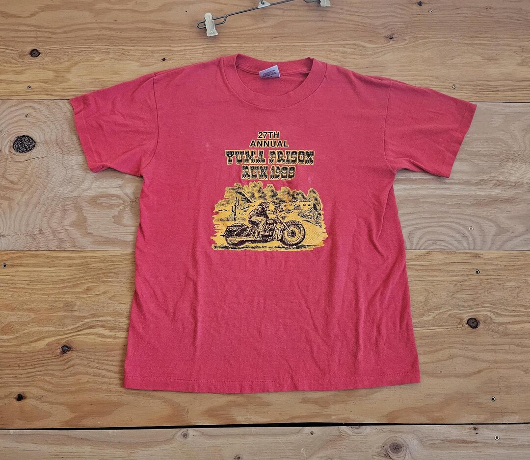Vintage 1988 Harley Davidson Yuma Prison Run Squirrels Accessories Red ...