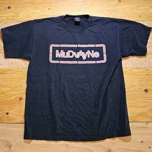 Vintage Mudvayne Rock Band T-shirt Double Sided Graphic Black Red Sz XL ...