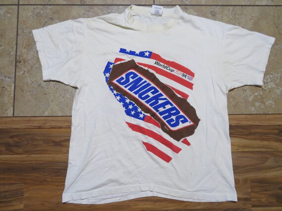 RARE Vintage SNICKERS Candy Bar T-shirt World Cup Soccer 1994 | Etsy