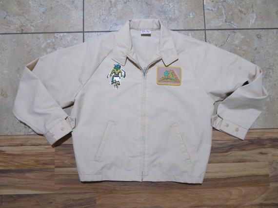 Vintage Arizona Hopi Owl? Kachina Theme Windbreaker J… - Gem