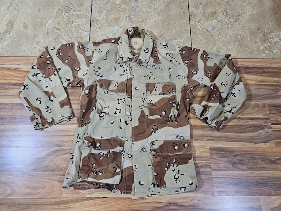 Vintage Military Desert Chocolate Chip Camouflage Com… - Gem