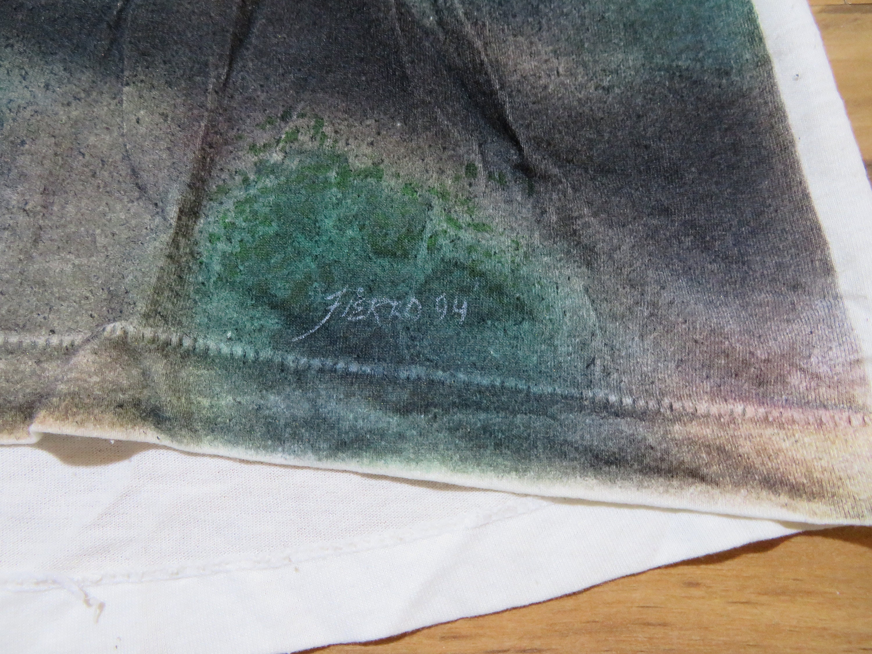 Vintage Artist Fierro Big Print Native American Woman Sz L-XL - Etsy