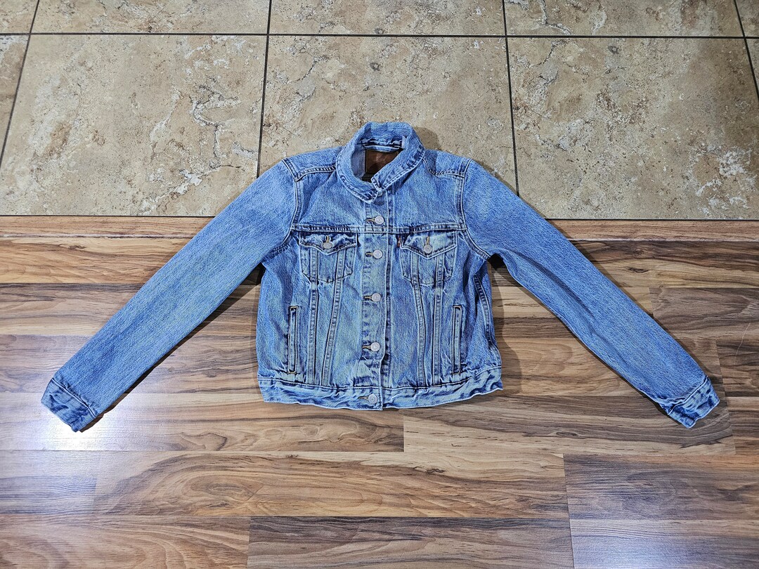 LEVIS Jean Jacket Trucker Light Blue Wash Youth Sz M? - Etsy
