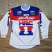 Vintage Honda Racing HRC Motocross Jersey Shirt White Red Blue Sz M-L ...