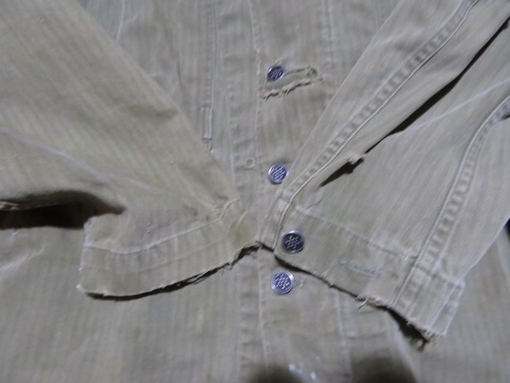 Vintage HBT Military EBT 13 Star Buttons Field Shirt … - Gem
