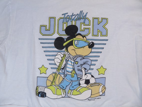 Vintage Mickey Mouse Totally Jock Sports Gym Theme Cr… - Gem