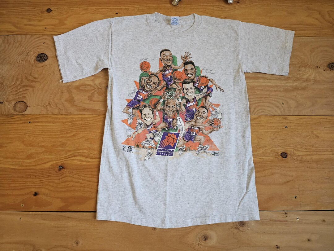 Vintage 1990s Phoenix Suns Caricature T-shirt Basketball Hoop De-doo ...