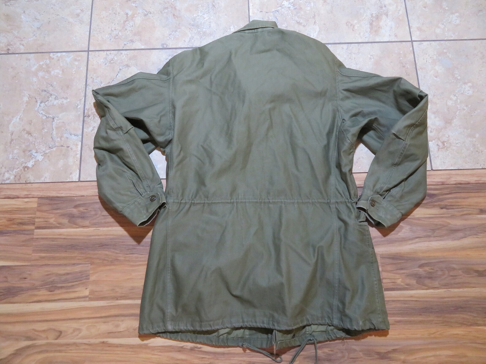 Vintage Military Man's Cold Weather Field Coat OD Green Self-lined Sz L ...