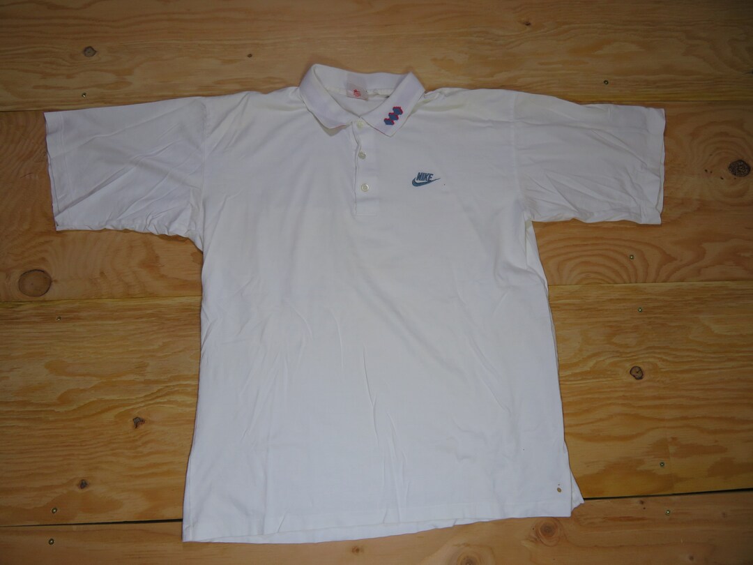 Vintage Nike Gray Tag Golf Polo Collared Shirt Sz L Payless Celebrity ...