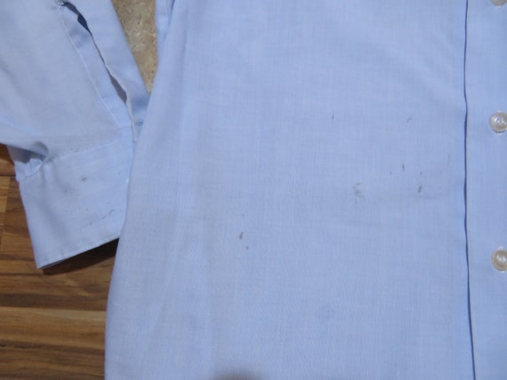 Vintage US Navy Military Uniform Shirt Light Blue 15-… - Gem
