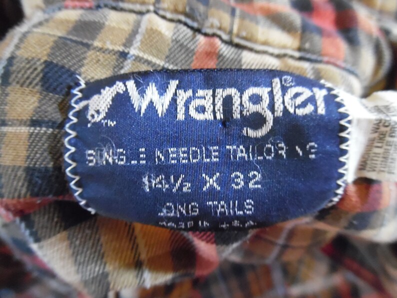 VTG Wrangler Long Tails Pearl Snap Long Sleeve Cowboy Western - Etsy