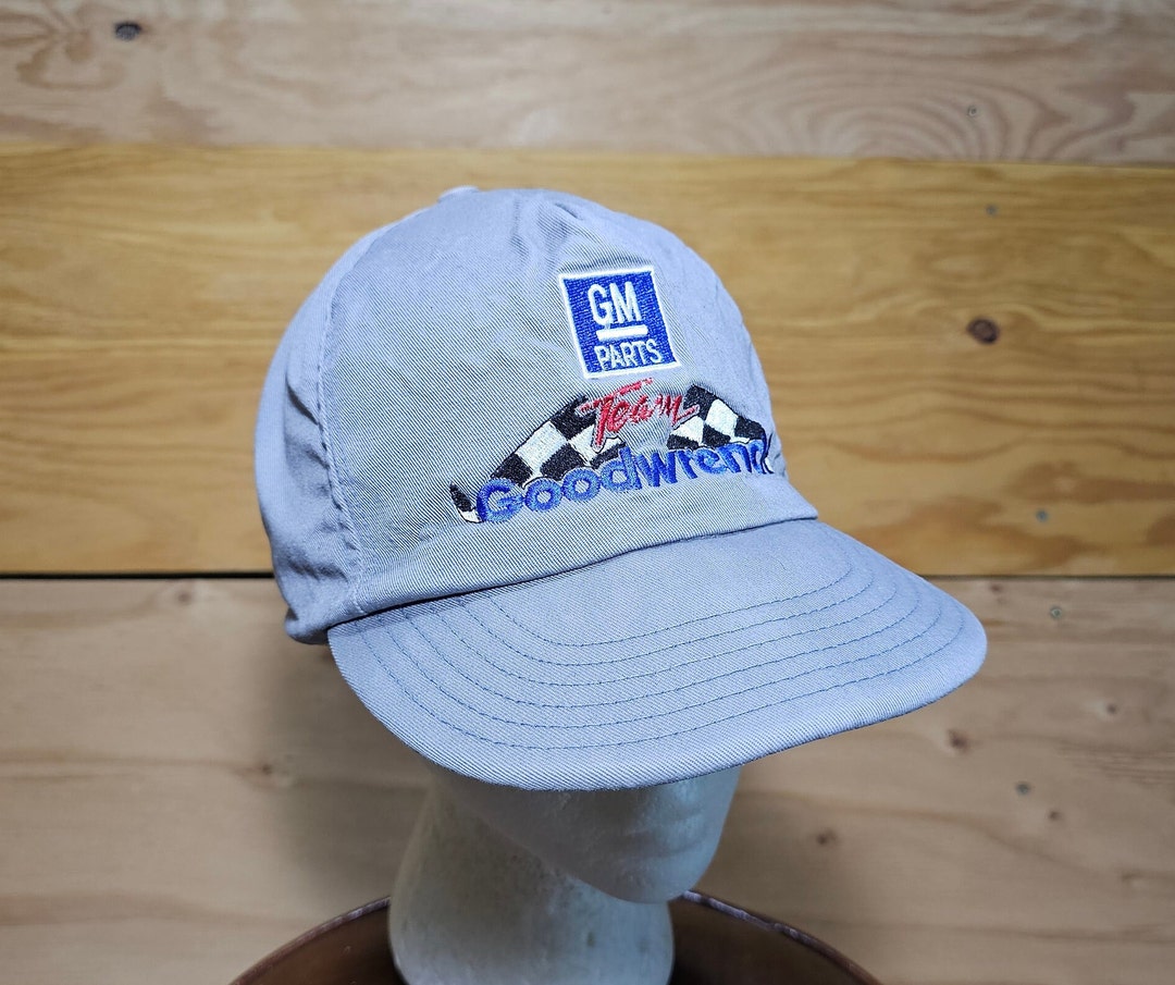 Vintage GM Team Goodwrench Racing Cap Hat Black Gray White Red Made in ...