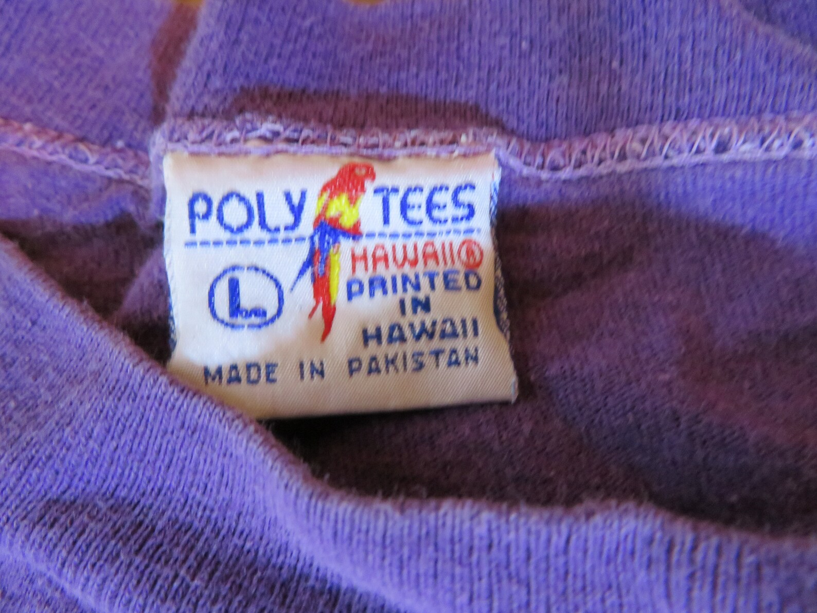 Vintage Poly Tees 1980s Maui Hawaii Purple White Sea Shell - Etsy