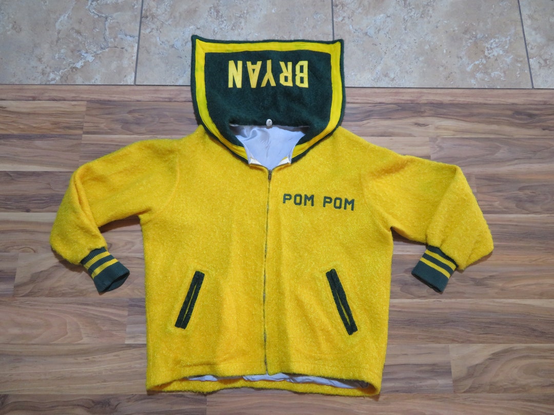 Spaulding Varsity Letterman Yellow Green Jacket Sz S-M 1960s - Etsy
