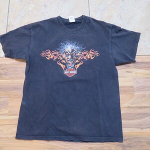 Harley Davidson Evil Clown Graphic Hacienda Scottsdale Black Orange T-shirt Halloween Style - Etsy