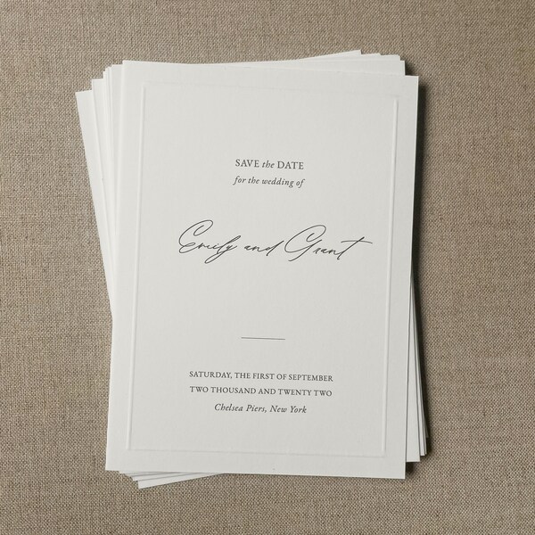Embossed Save the Dates - Etsy