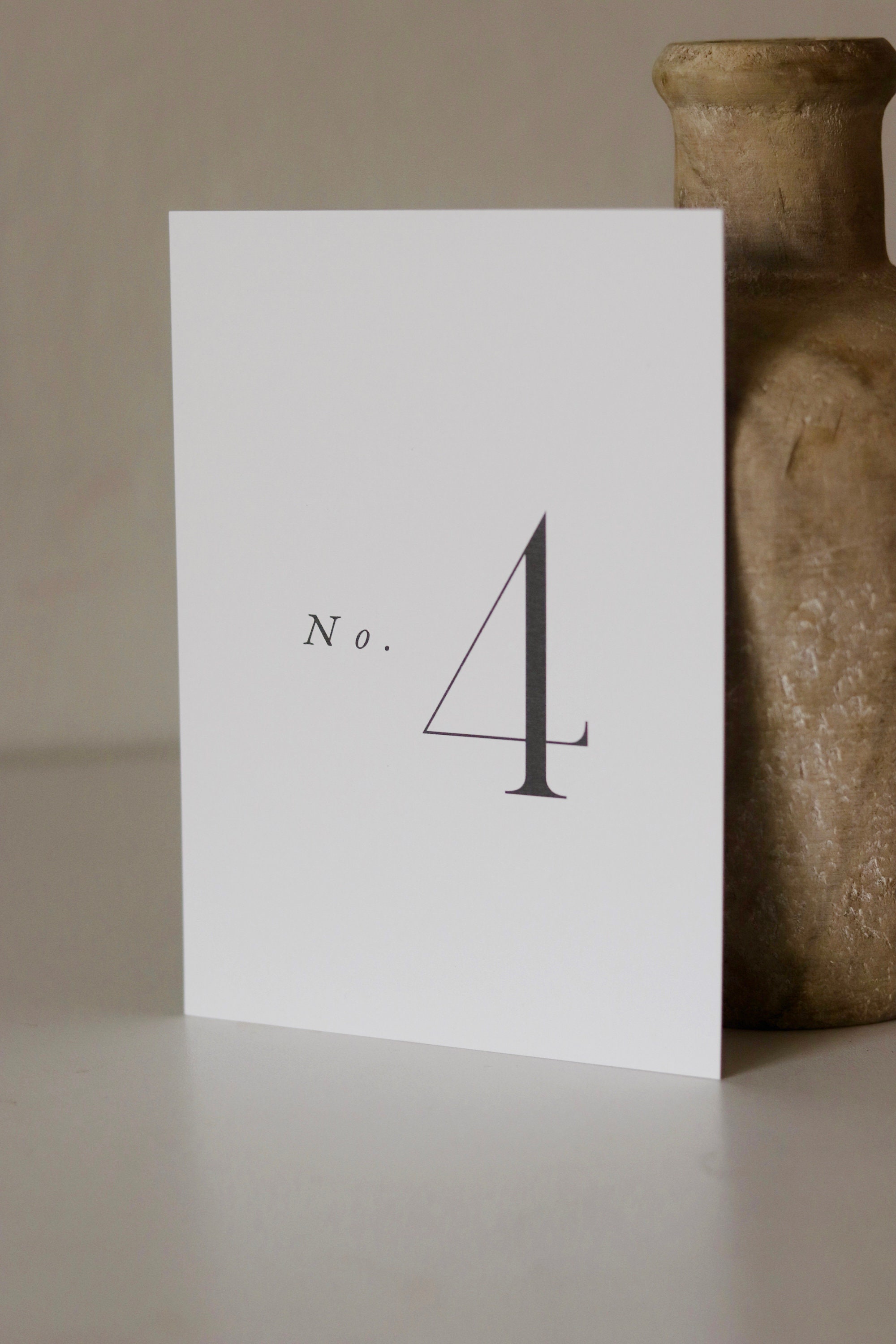 Set of Wedding Table Numbers White Double Thick Paper Table - Etsy
