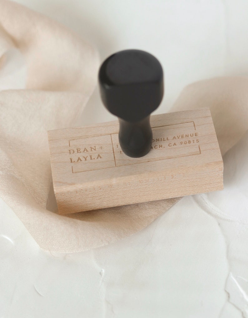 Custom Return Address Stamp Wedding Return Address Stamp - Etsy