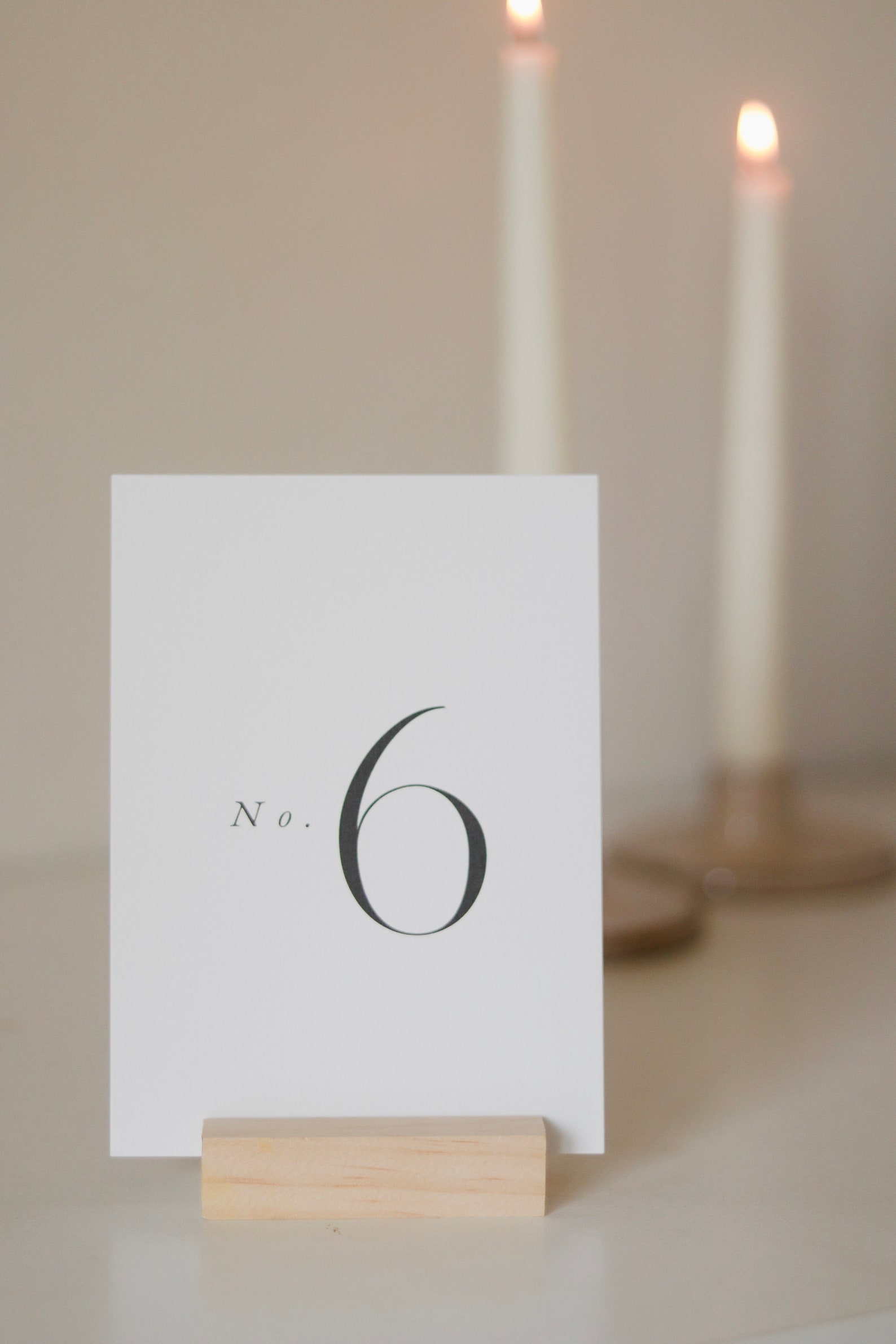 Set of Wedding Table Numbers, White Double Thick Paper Table Numbers ...