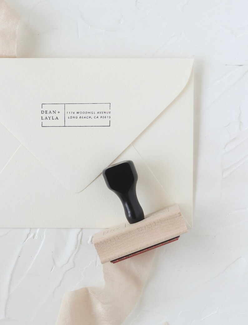 Custom Return Address Stamp Wedding Return Address Stamp - Etsy