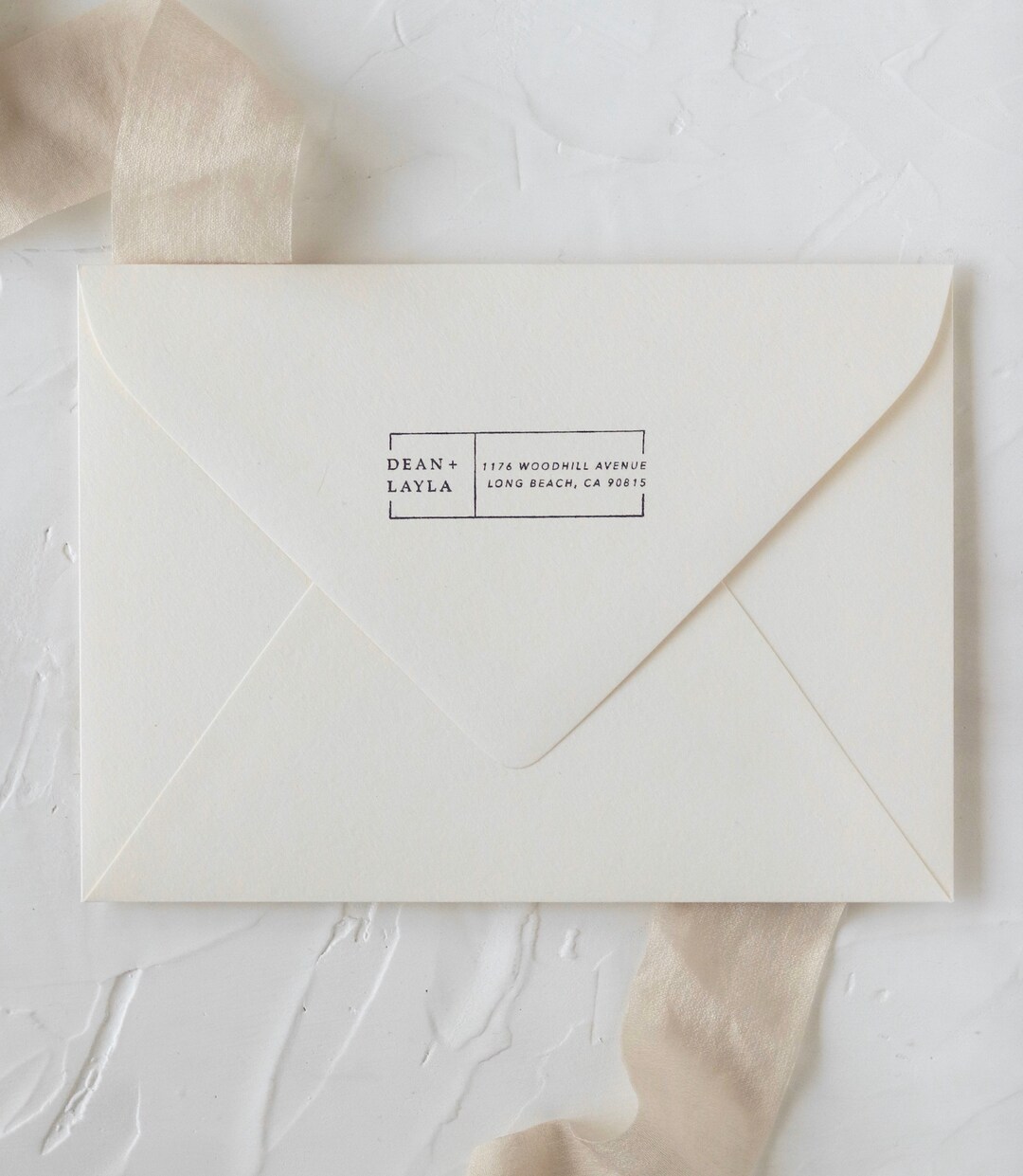 Custom Return Address Stamp, Wedding Return Address Stamp, Personalized ...