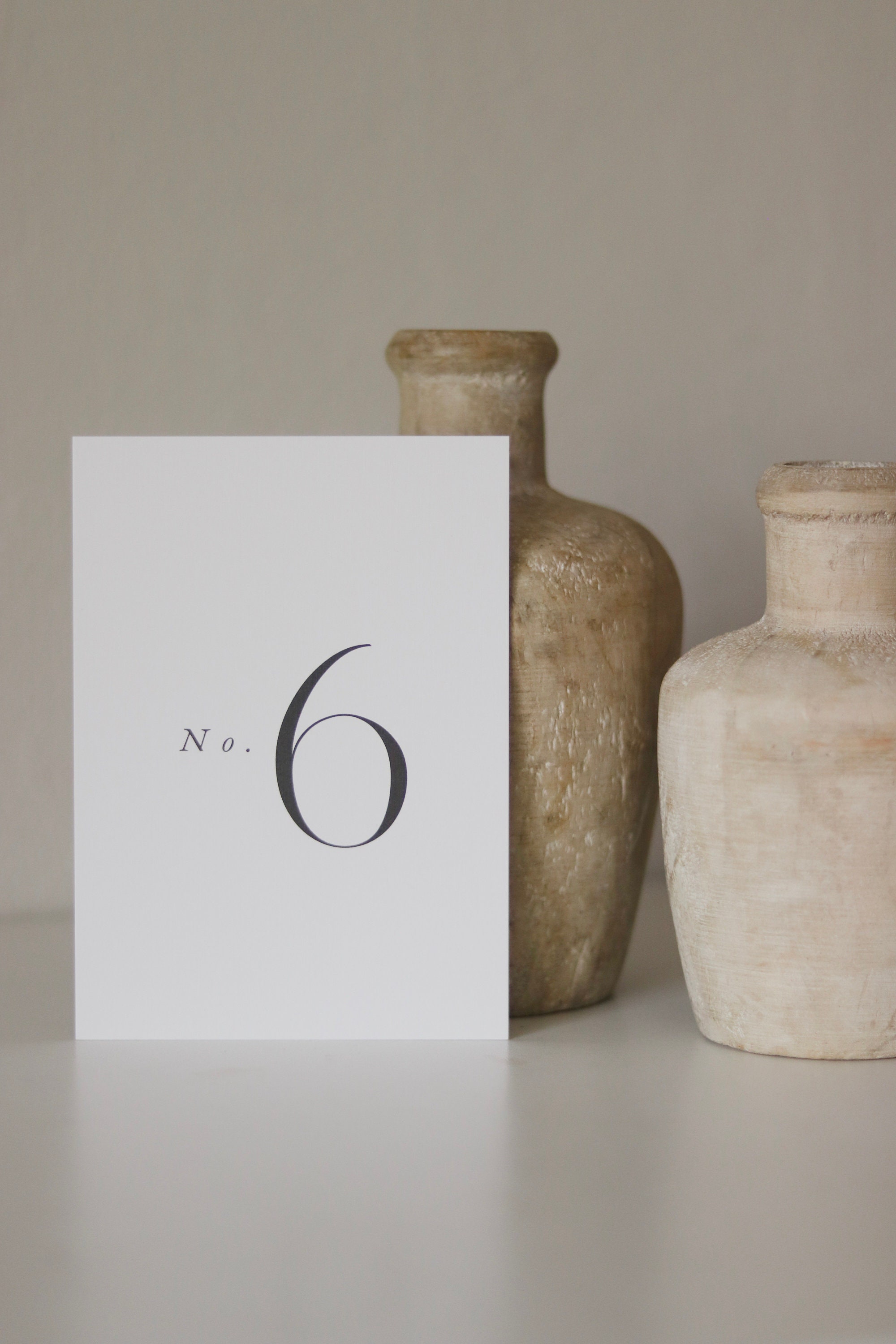 Set of Wedding Table Numbers White Double Thick Paper Table - Etsy