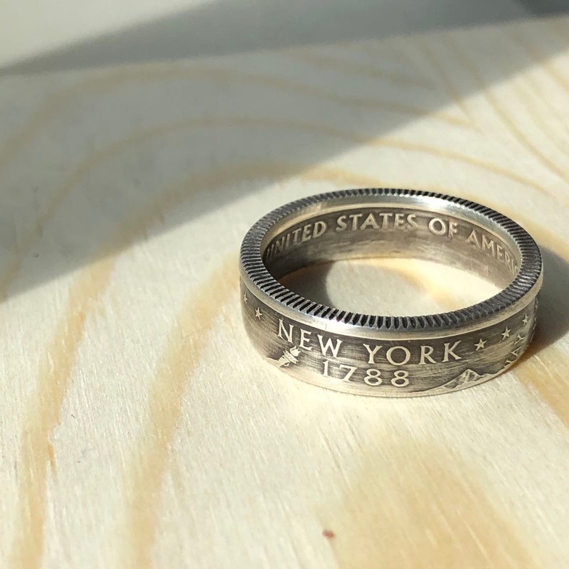 Silver Coin Ring - Etsy