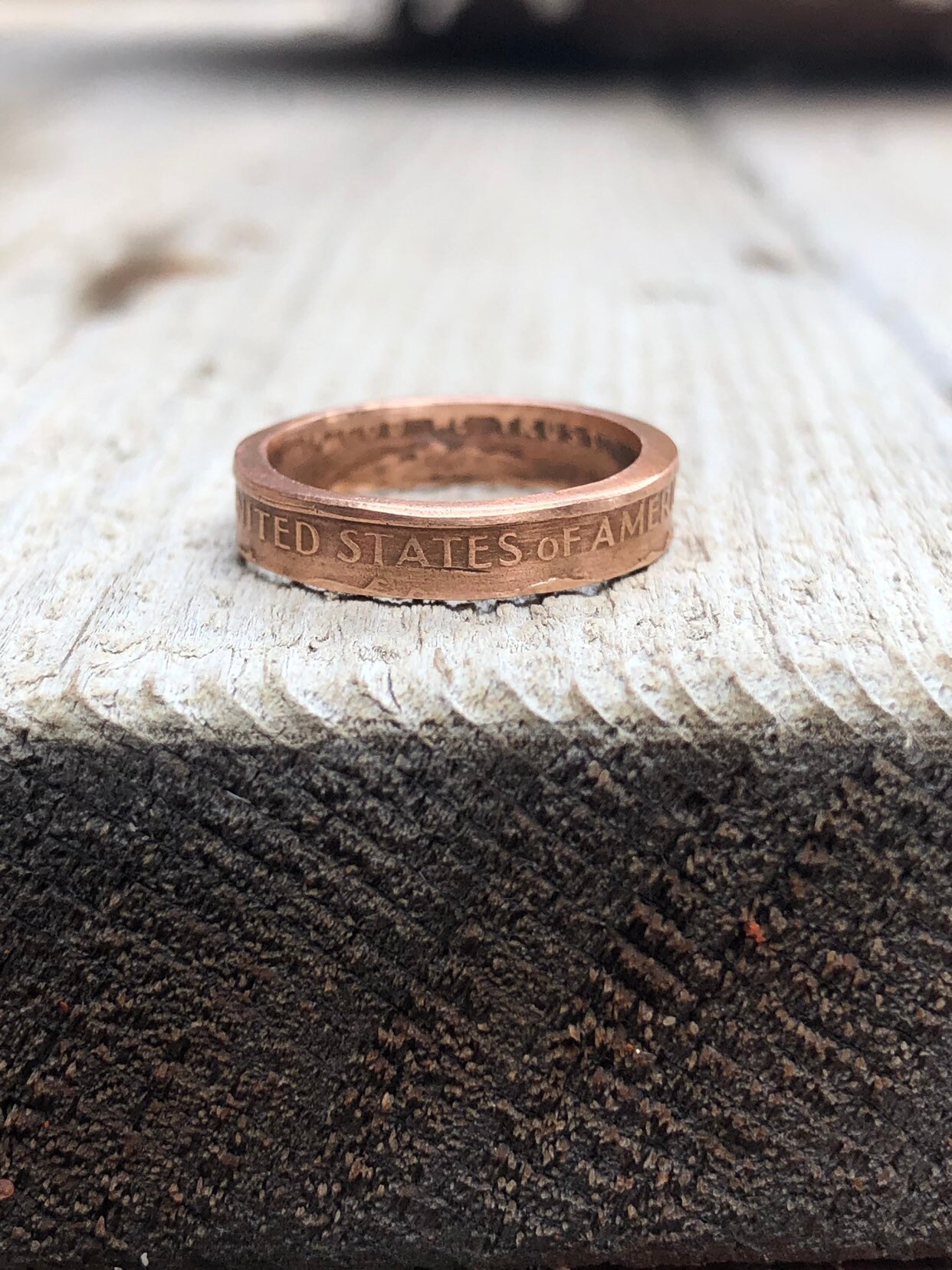 Lucky Penny Coin Ring - Etsy