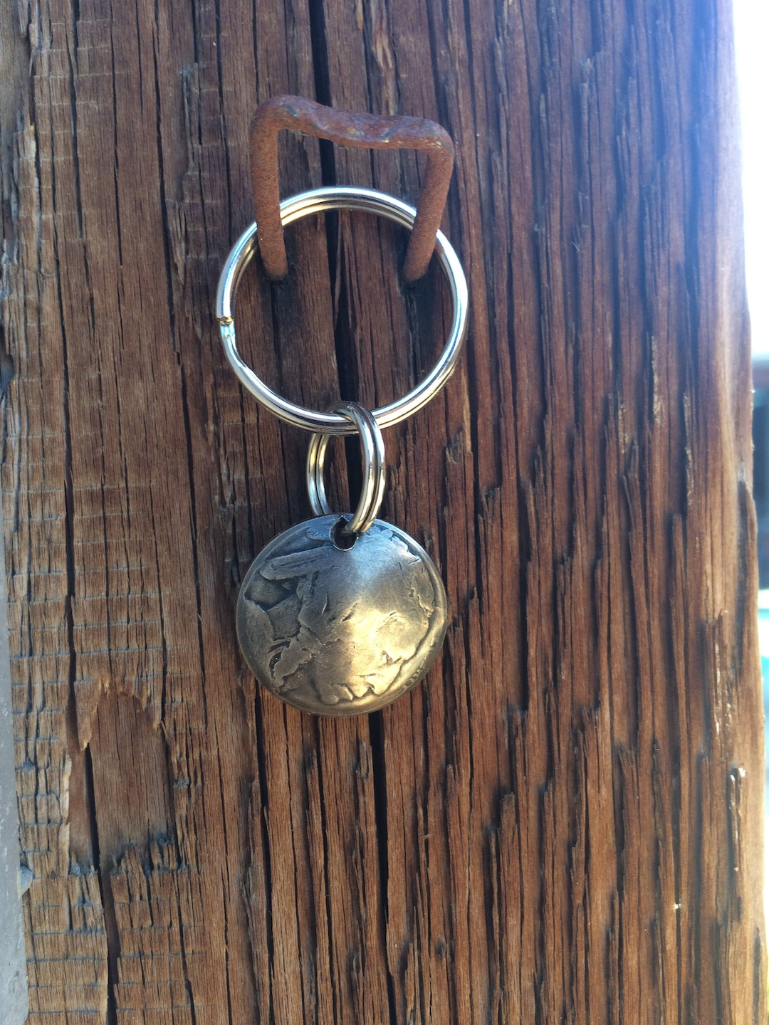 Buffalo Nickel Key Chain - Indian Side - Etsy