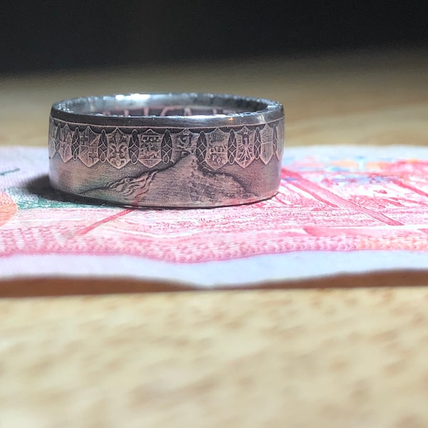 Silver Coin Ring - Etsy