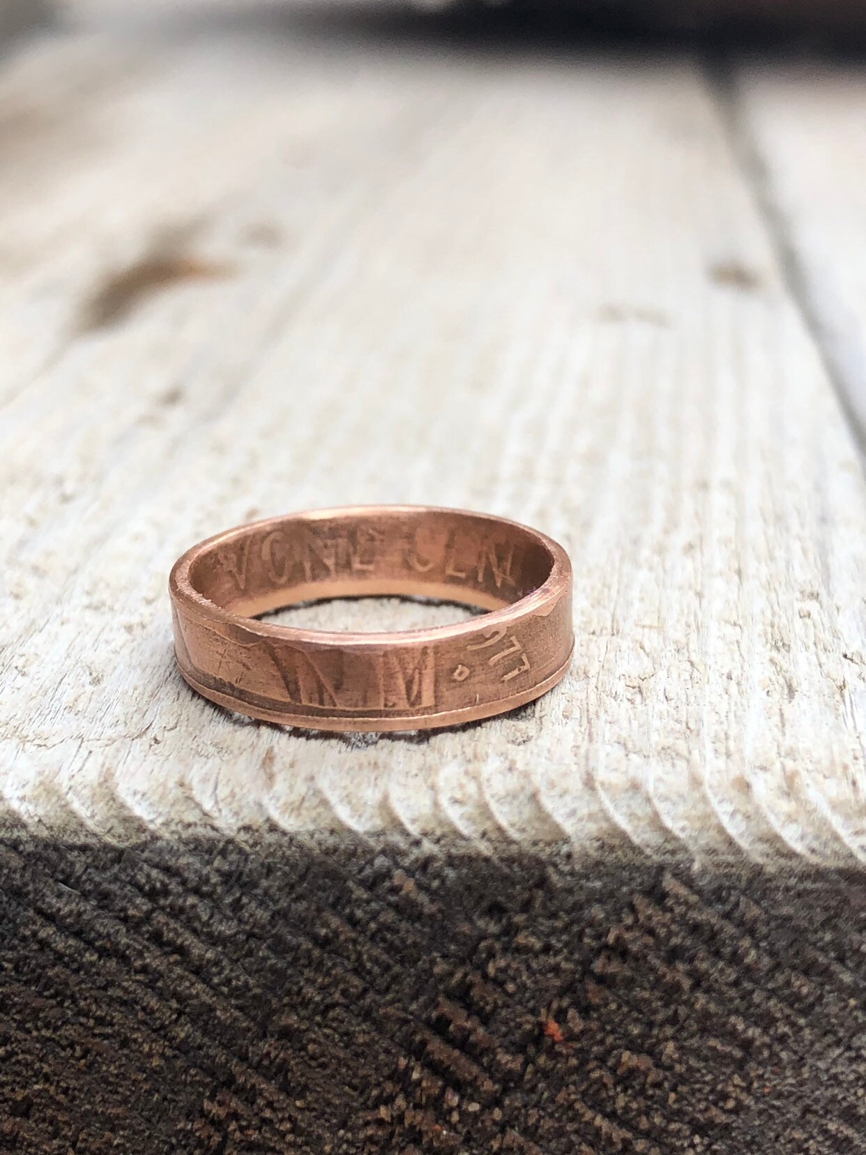 Lucky Penny Coin Ring - Etsy