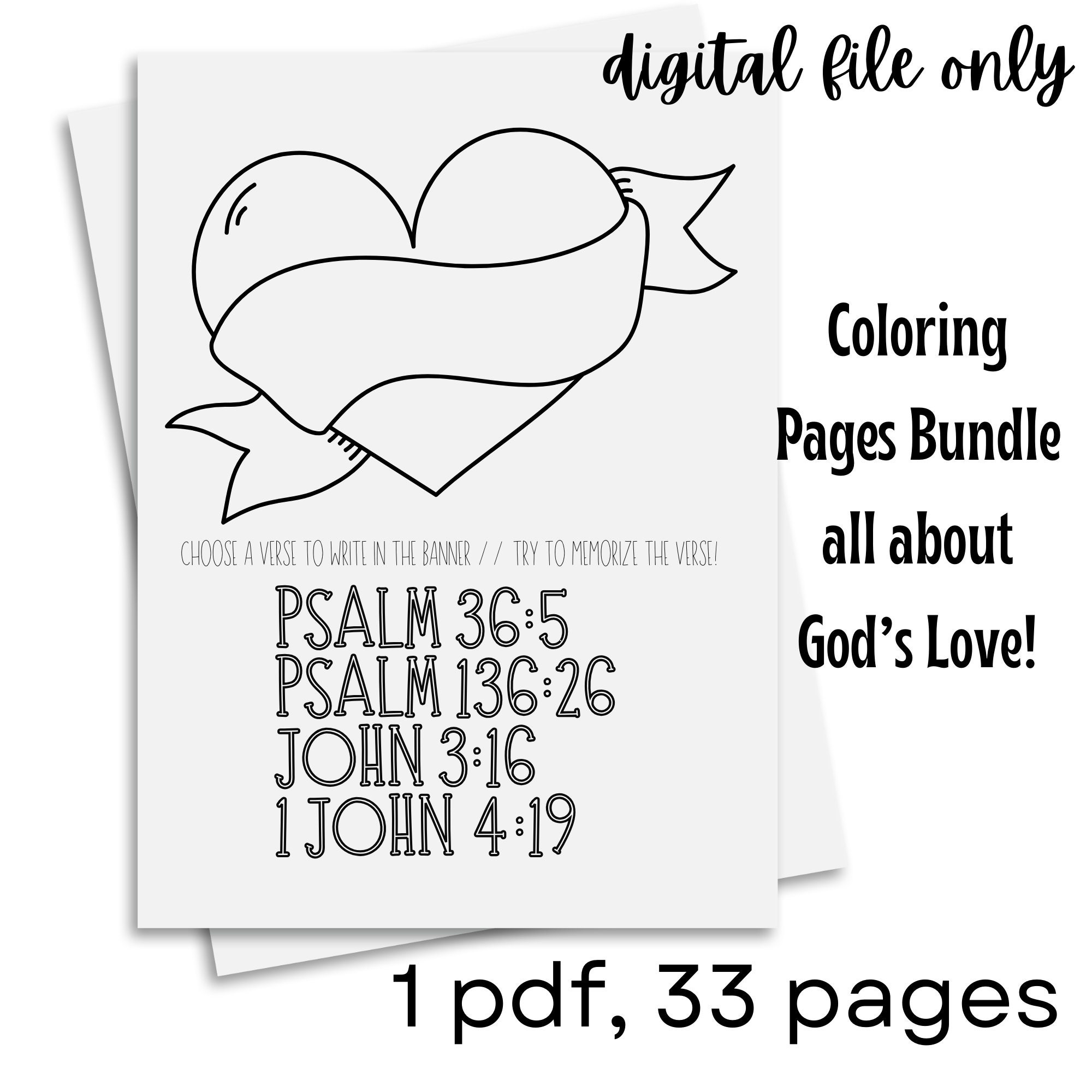Bible Verse Coloring, Bible Valentine, Valentine's, Bible Coloring ...
