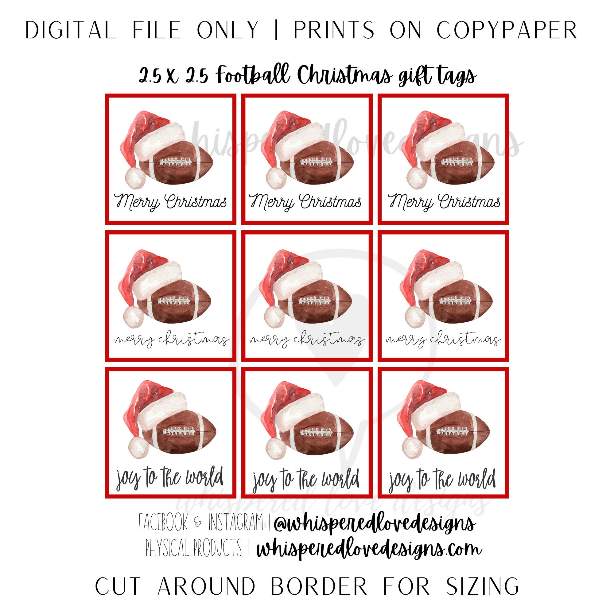 Printable Gift Tags, Christmas Gift Tags, Team Gifts, Christmas Gift ...