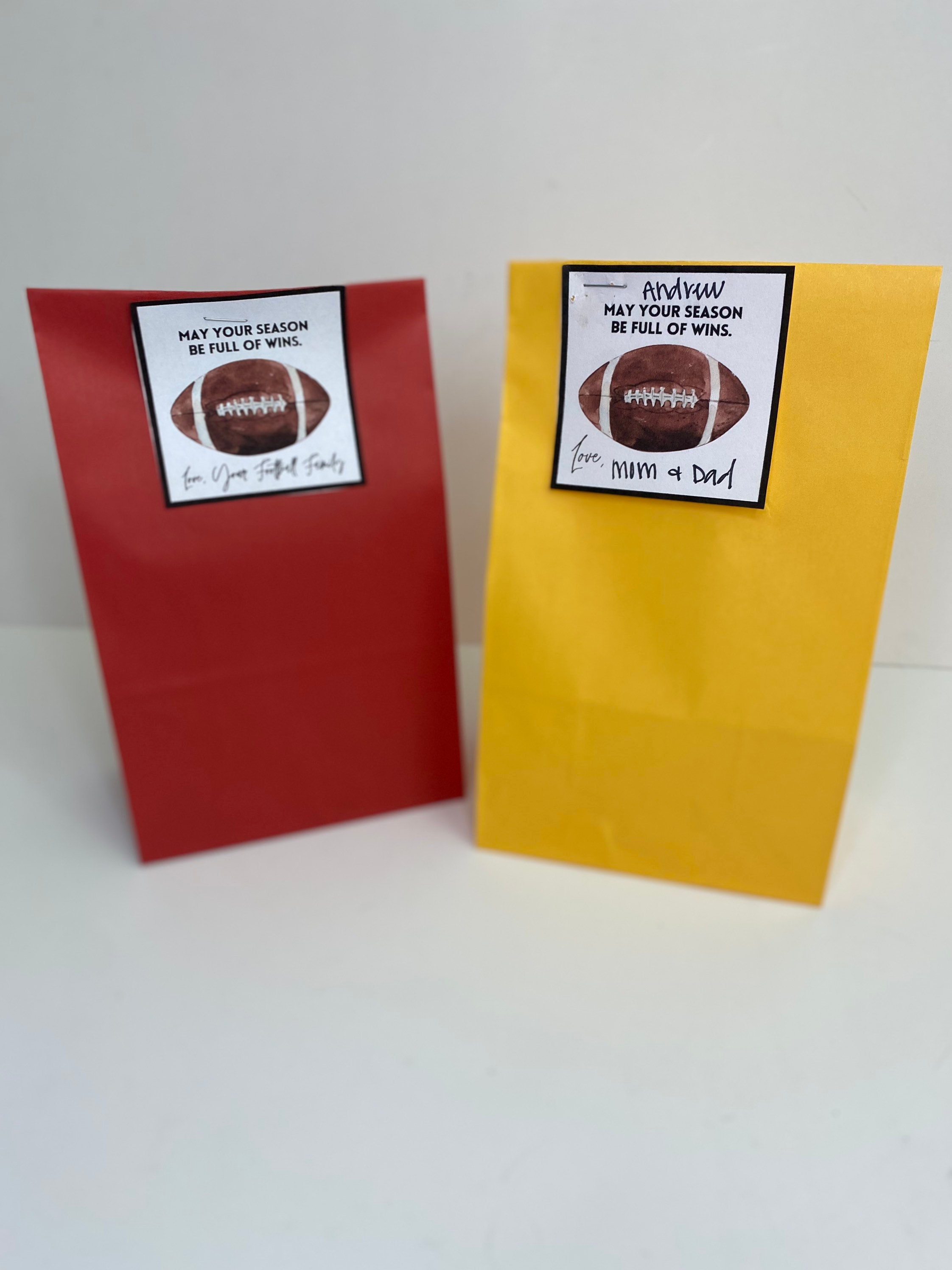 Football Gift Tags Gift Tags Sports Gift Tags Football - Etsy