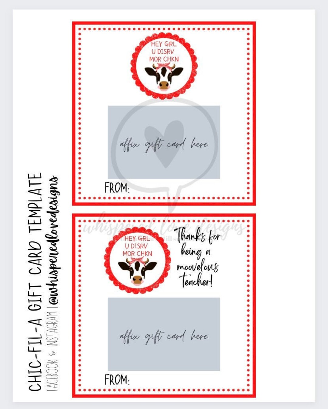 Teacher Appreciation Week Teacher Gift Cards Teacher Gifts - Etsy