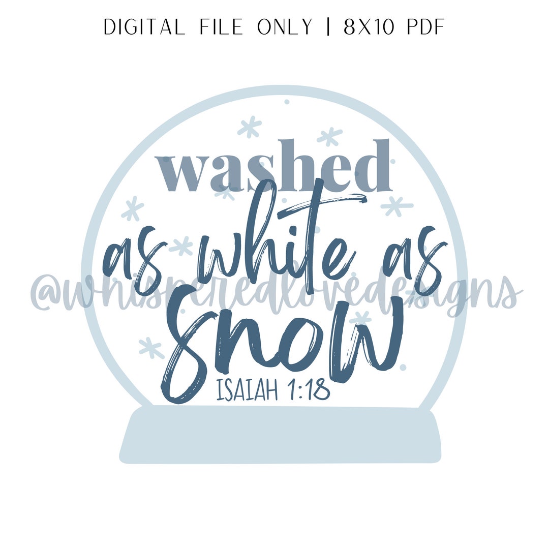 January, Snow Print Out, Winter Printable Art, Snow Printable, DIY ...