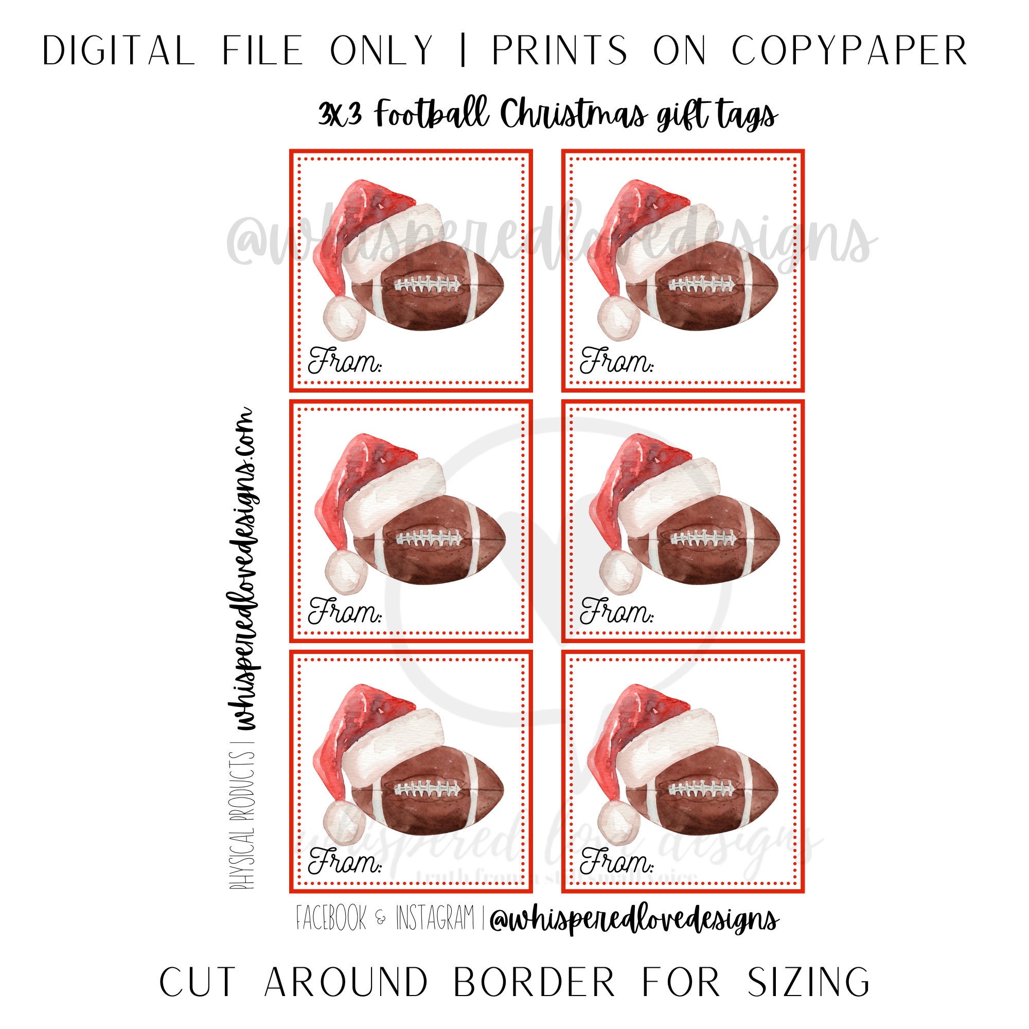 Printable Gift Tags, Christmas Gift Tags, Team Gifts, Christmas Gift ...