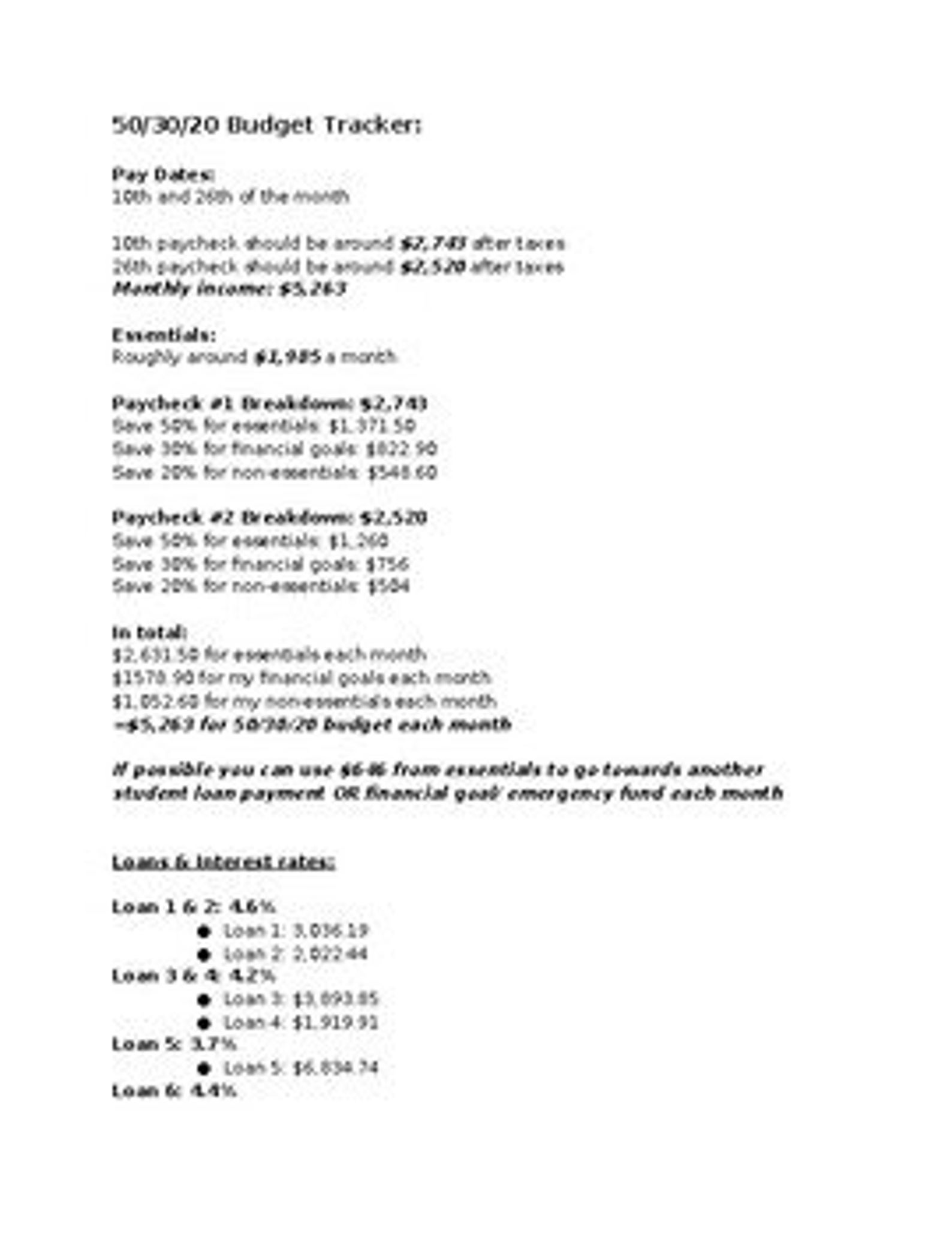 SLP: Student Loan Debt Payoff Budget Template - Etsy