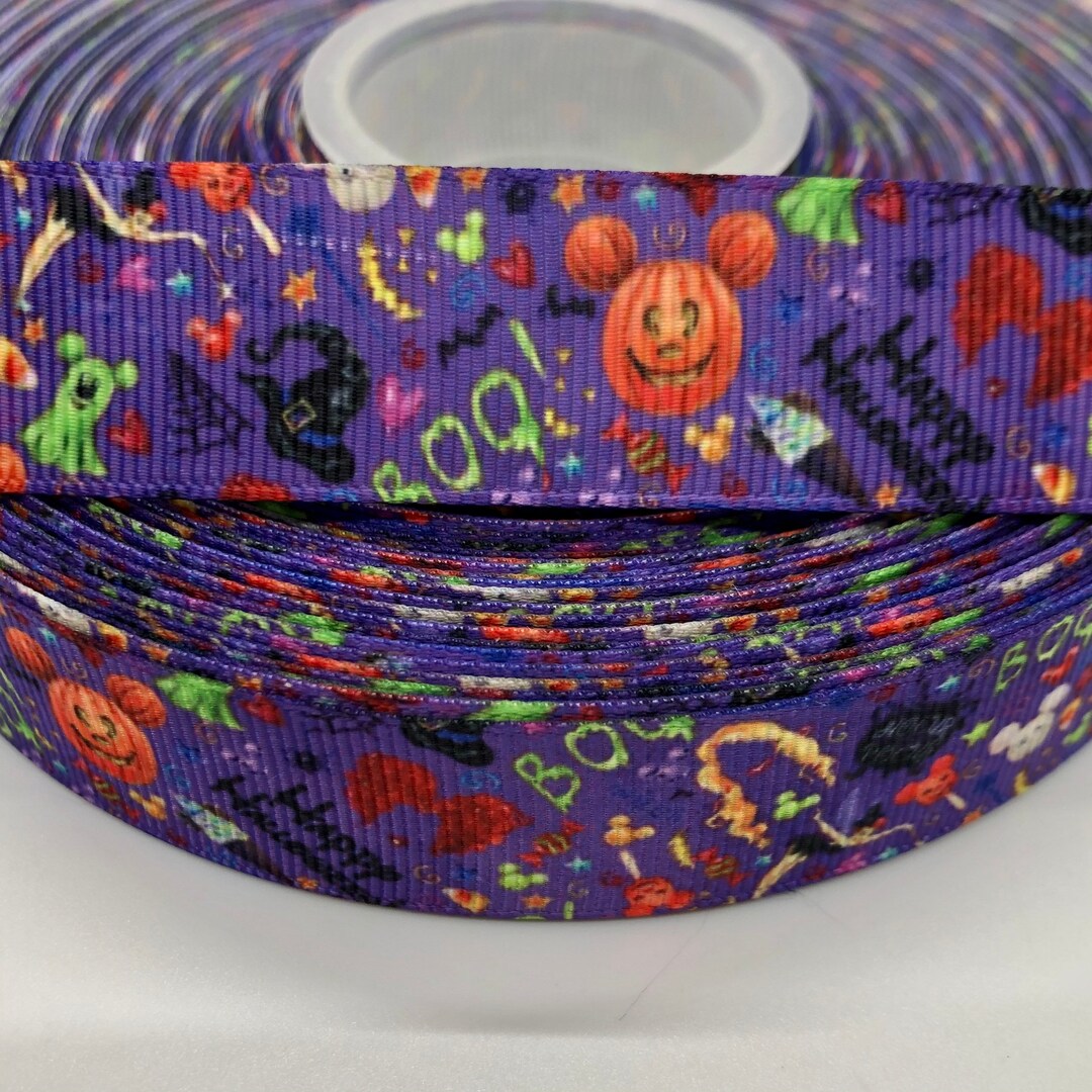 Grosgrain Ribbon 7/8 Mickey Mouse Halloween Grosgrain - Etsy