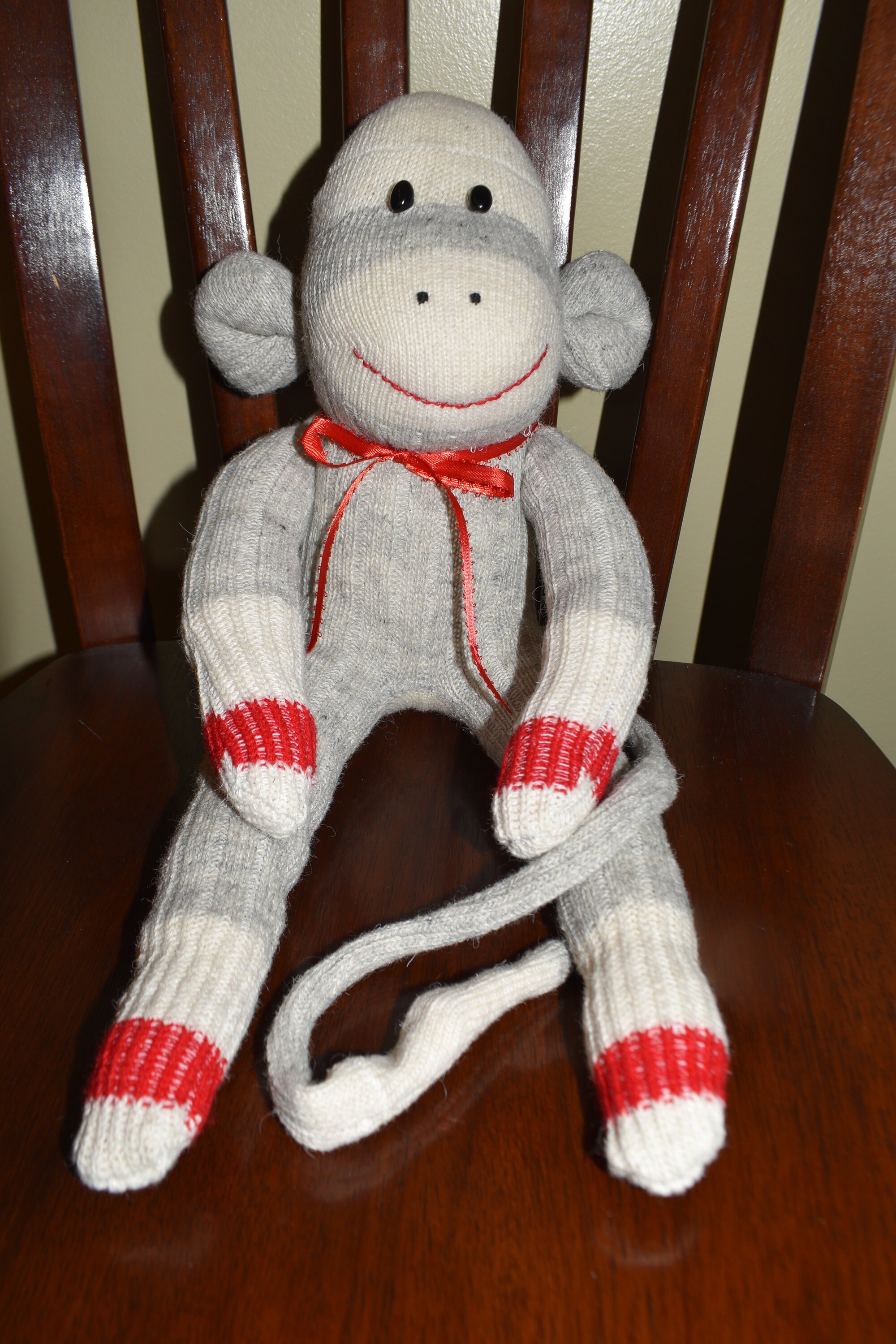 Sock Monkey Handmade Washable Wool - Etsy Canada