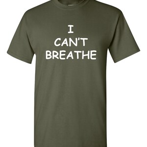 I Can't Breathe T Shirt Black Lives Matter Tee Civil Rights Justice ...