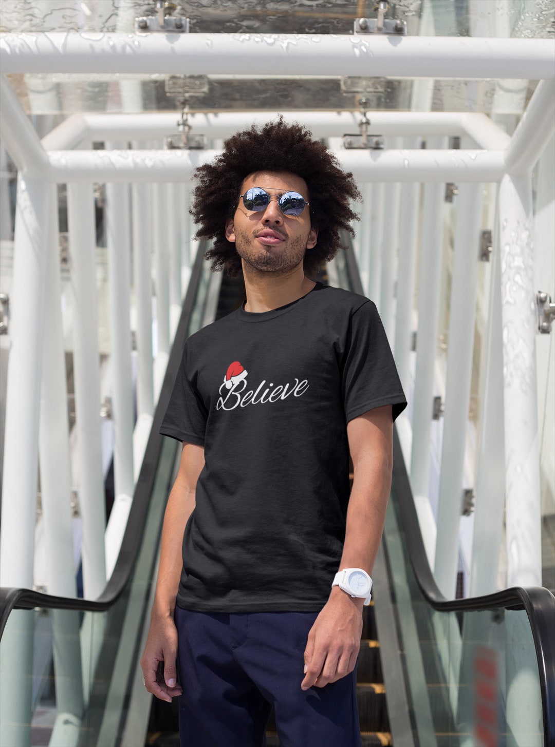 Believe 3 T-shirt, X-mas Shirt, Holiday Gift, Believe in Santa ...