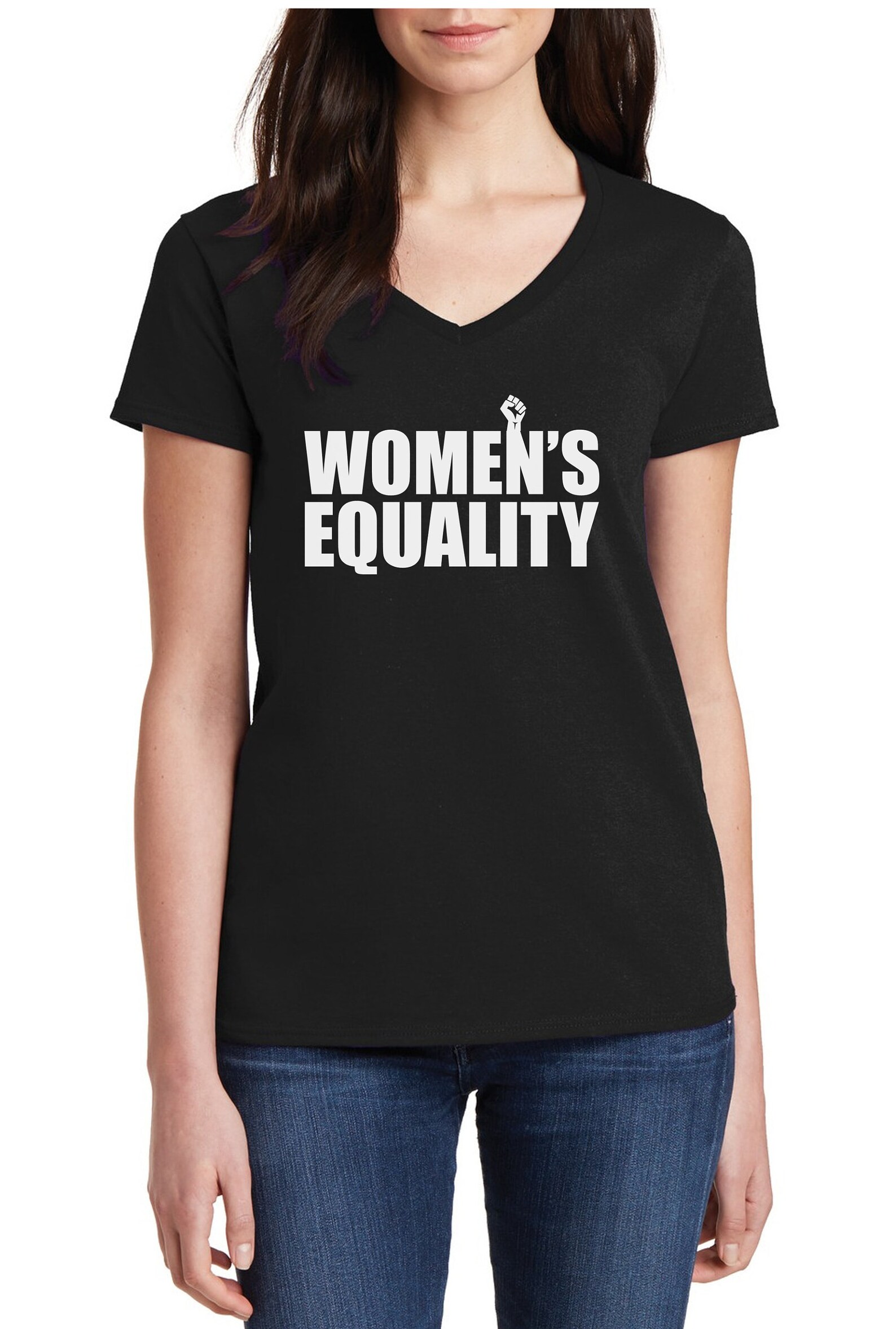 Womens V-neck Women's Equality Shirt Women's - Etsy