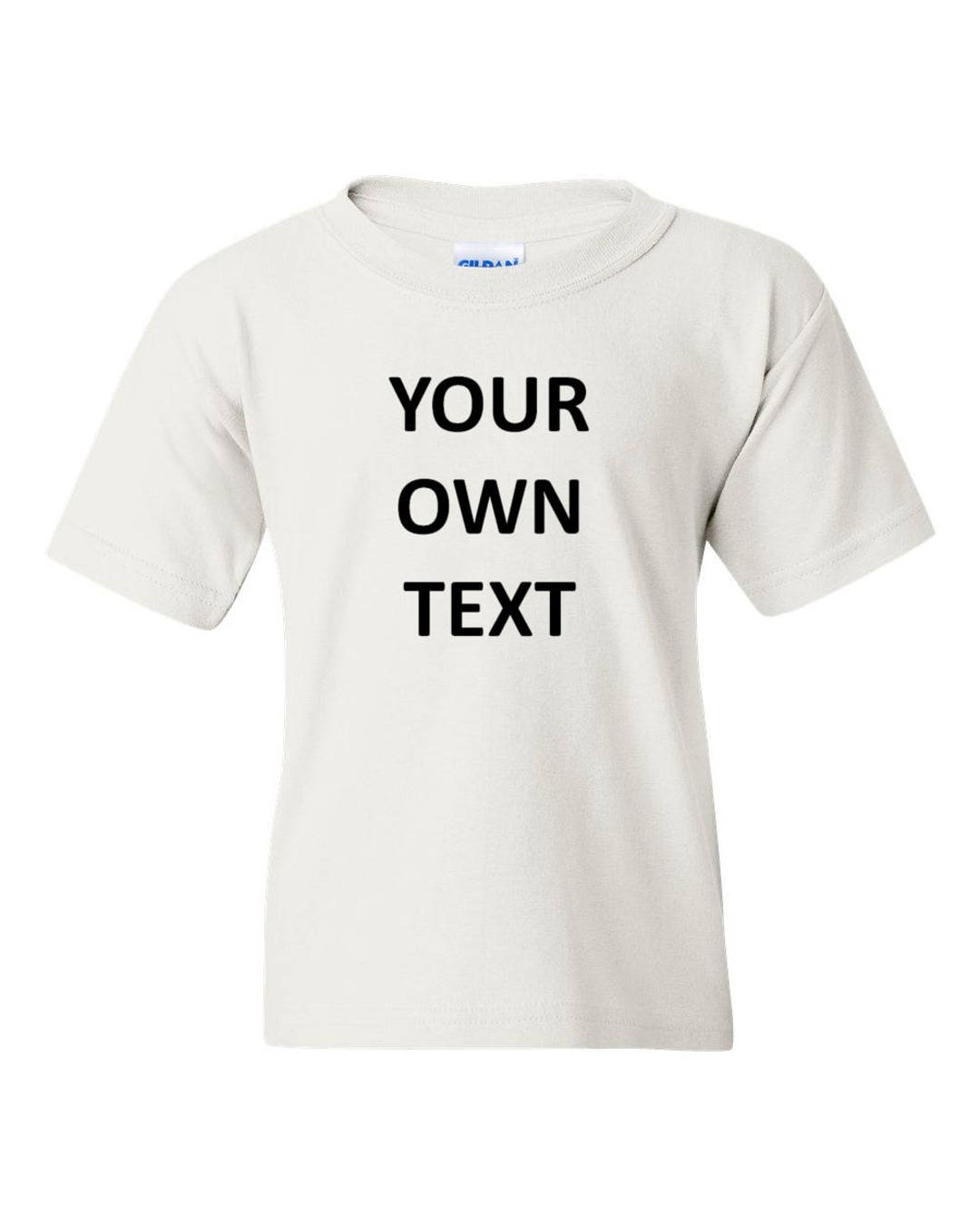 Personalized Kids T Shirt, Custom Youth Tee, Add Your Own Text, Custom ...